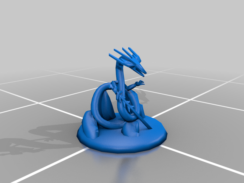 🌩️ Roaring Thunder Dragon, Triumph Dragon・Free OBJ File for 3D printing ...