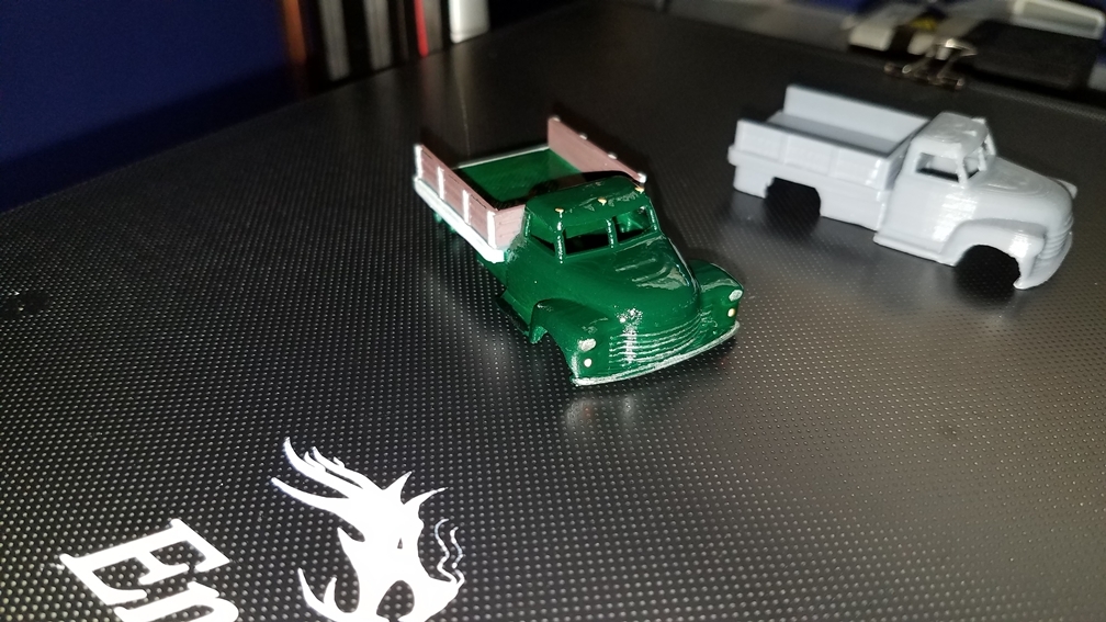 🚚 1949 Chevy Truck Flat Bed, Tjet Long Wheelbase・ STL File for 3D ...