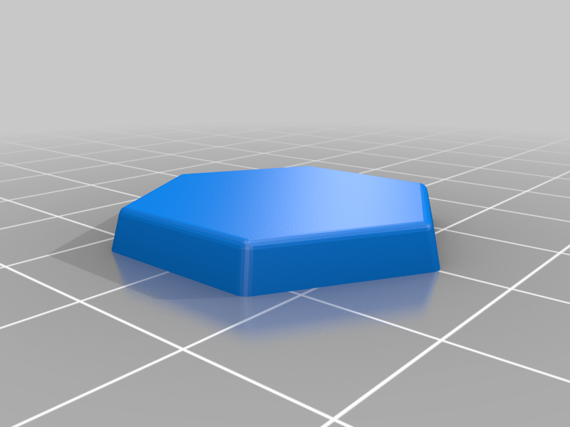 🎲 1 Inch Hex Base - Plain・Free 3D File for ・Cults