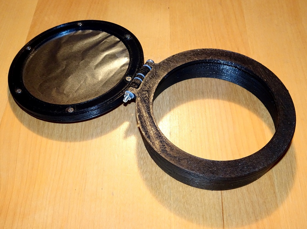 ☀️ Solar eclipse photography filter holder for Baader AstroSolar filter ...