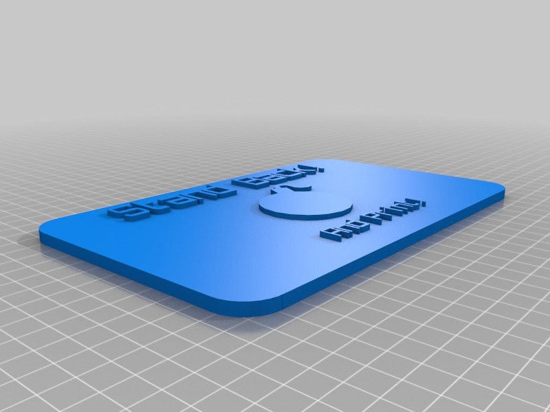 Free 3D file Stand BAck and print sign 🔙 ・3D printer design to download ...