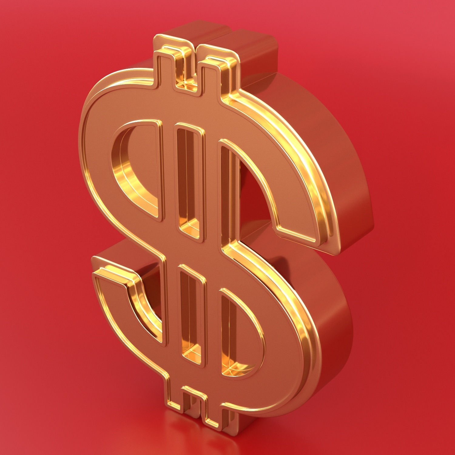 STL file Dollar sign decor 💵 ・3D printer design to download・Cults