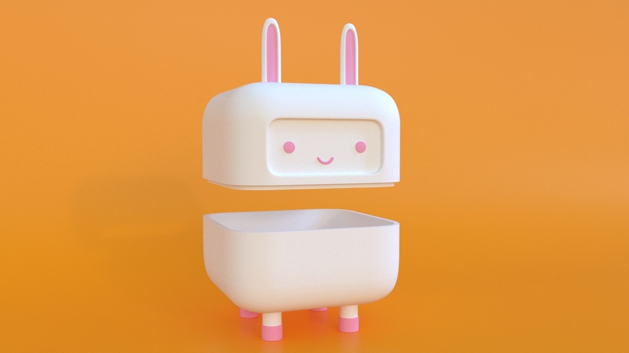 STL file Box Bunny 📦 ・3D printing model to download・Cults