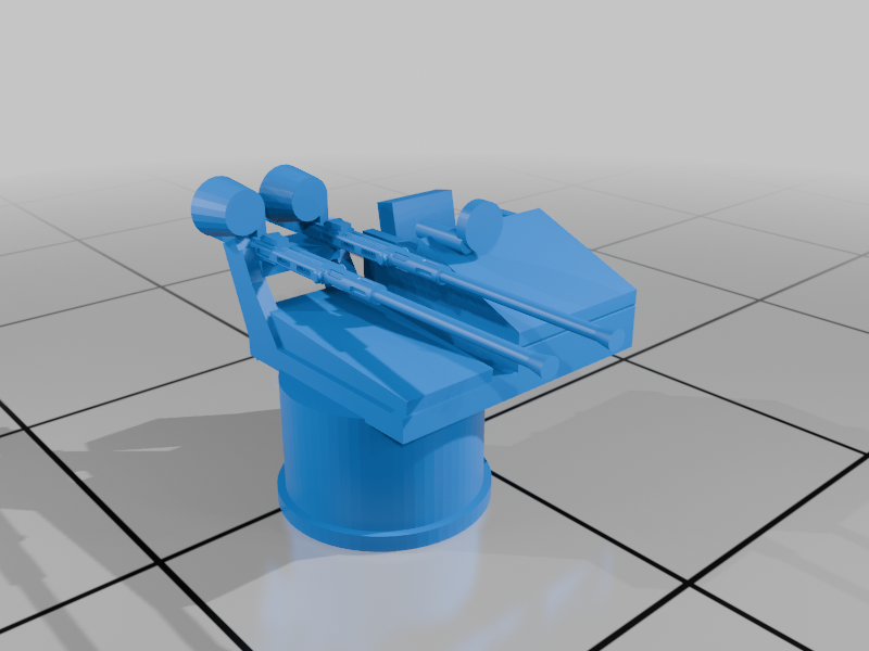 Free 3D file 20mm Twin Oerlikon Mk 5 Mount - 1/144 Scale 🚁 ・Model to ...