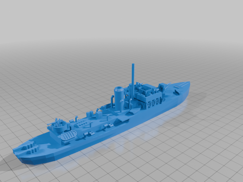 💐 1/300 Scale Flower Class Corvette - HMCS Sackville・Free 3D File for ...