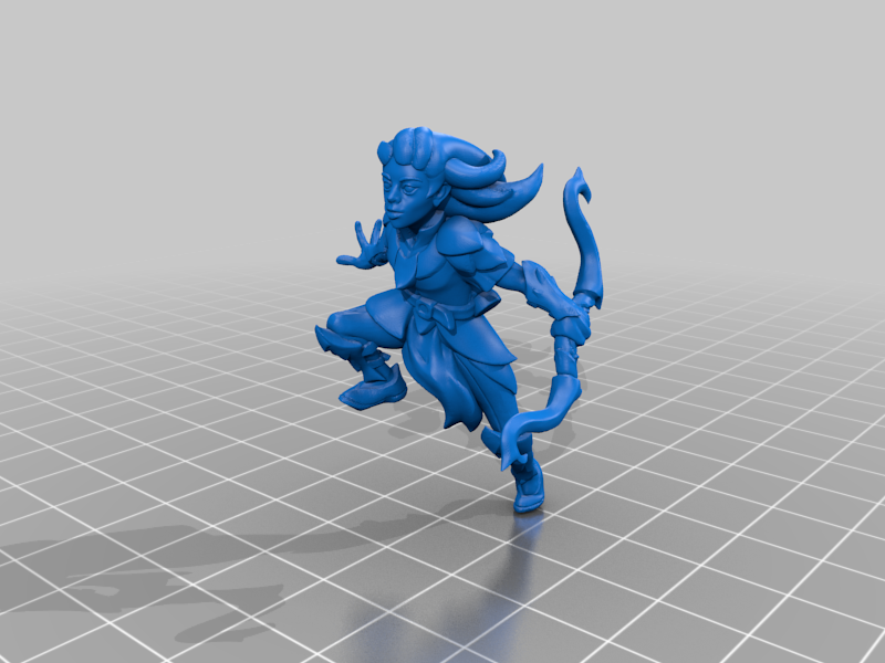 Free STL file Wood Elf Ranger Miniature 🪵 ・3D printing model to ...