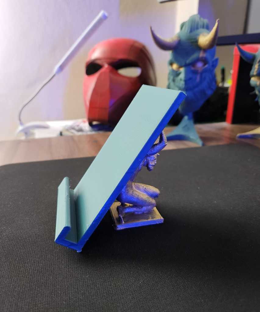 Free 3D file atlas phone stand i make it smaller fits for phone 📞 ・3D ...