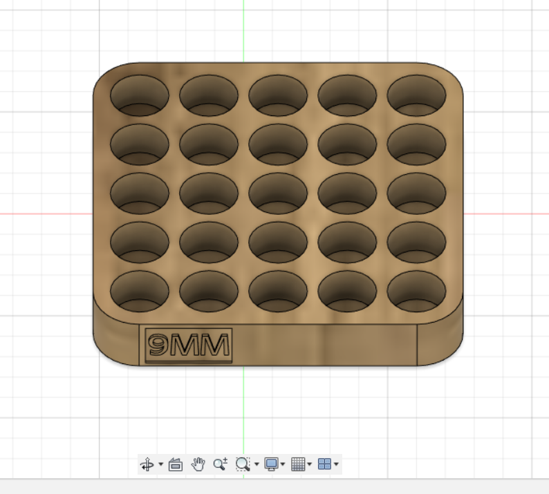 Free STL file 9mm reloading tray 25 count 👽 (STEP)・3D print design to ...