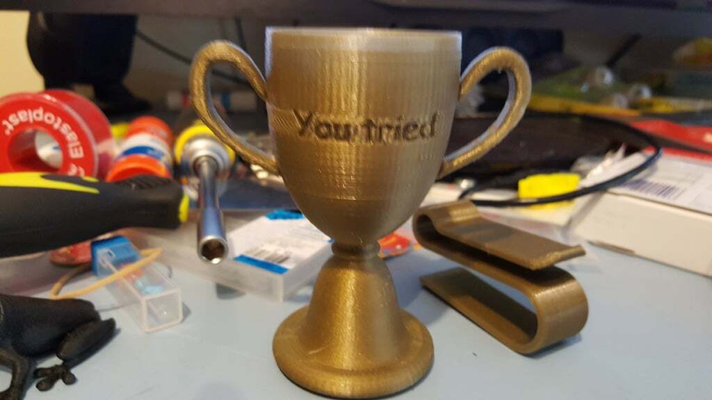 3D printable "You Tried" Trophy・Cults