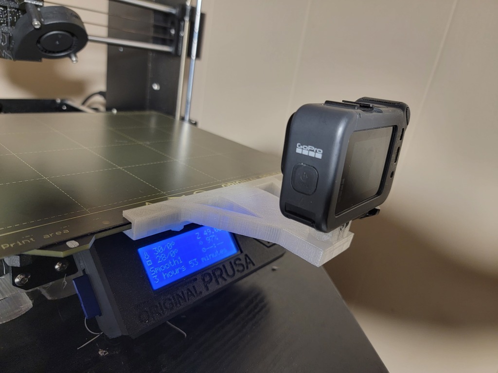 Free 3D file Go Pro Prusa Bed Mount 🛏️ ・3D print design to download・Cults