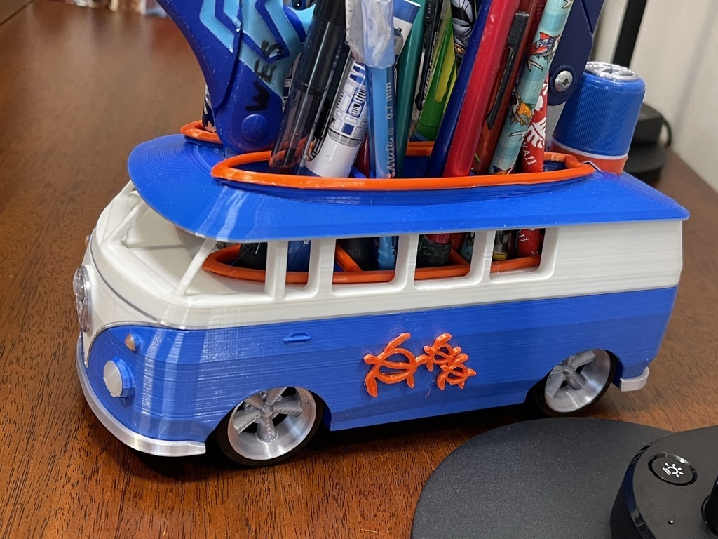 Free 3D file VW Surf Bus Desk Organizer 🏄 ・3D printer model to download ...
