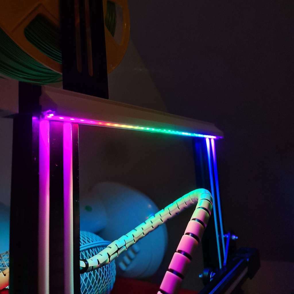 Free 3D file 10mm LED-strip holder for 2020 profile 🧞‍♂️ ・3D printing ...
