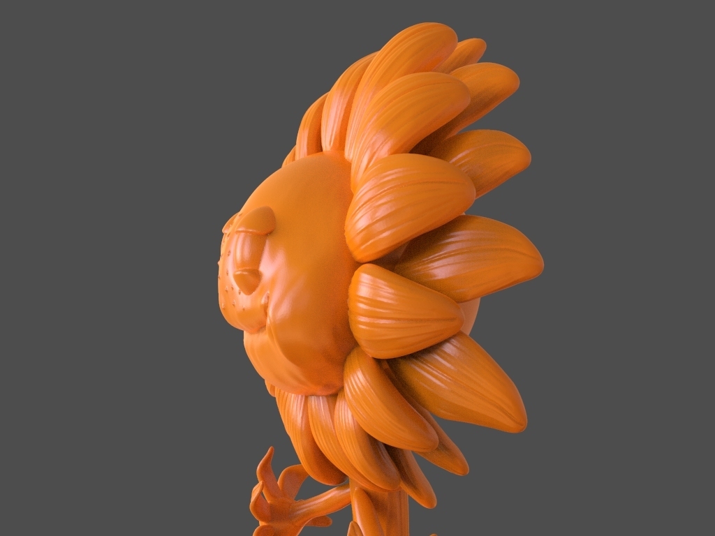 3D file Sunflower From Plants Vs Zombies 🌻・3D printing model to ...