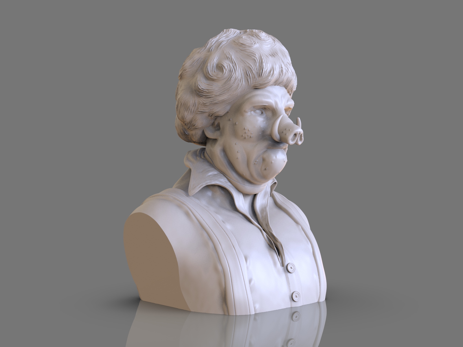 OBJ file Wookalar Bust 👤 ・3D printing design to download・Cults