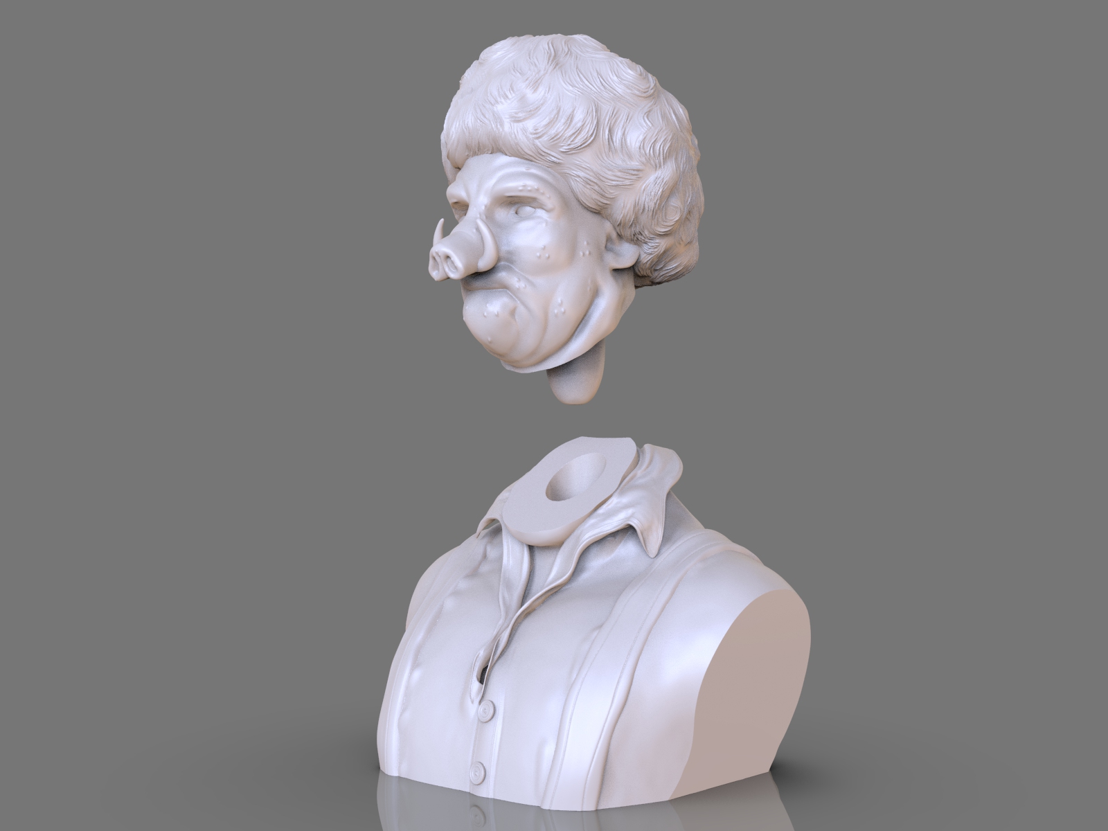 OBJ file Wookalar Bust 👤 ・3D printing design to download・Cults