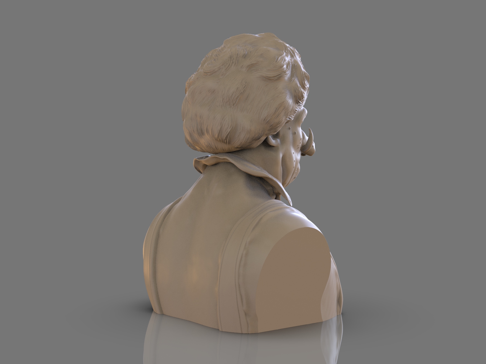 OBJ file Wookalar Bust 👤 ・3D printing design to download・Cults