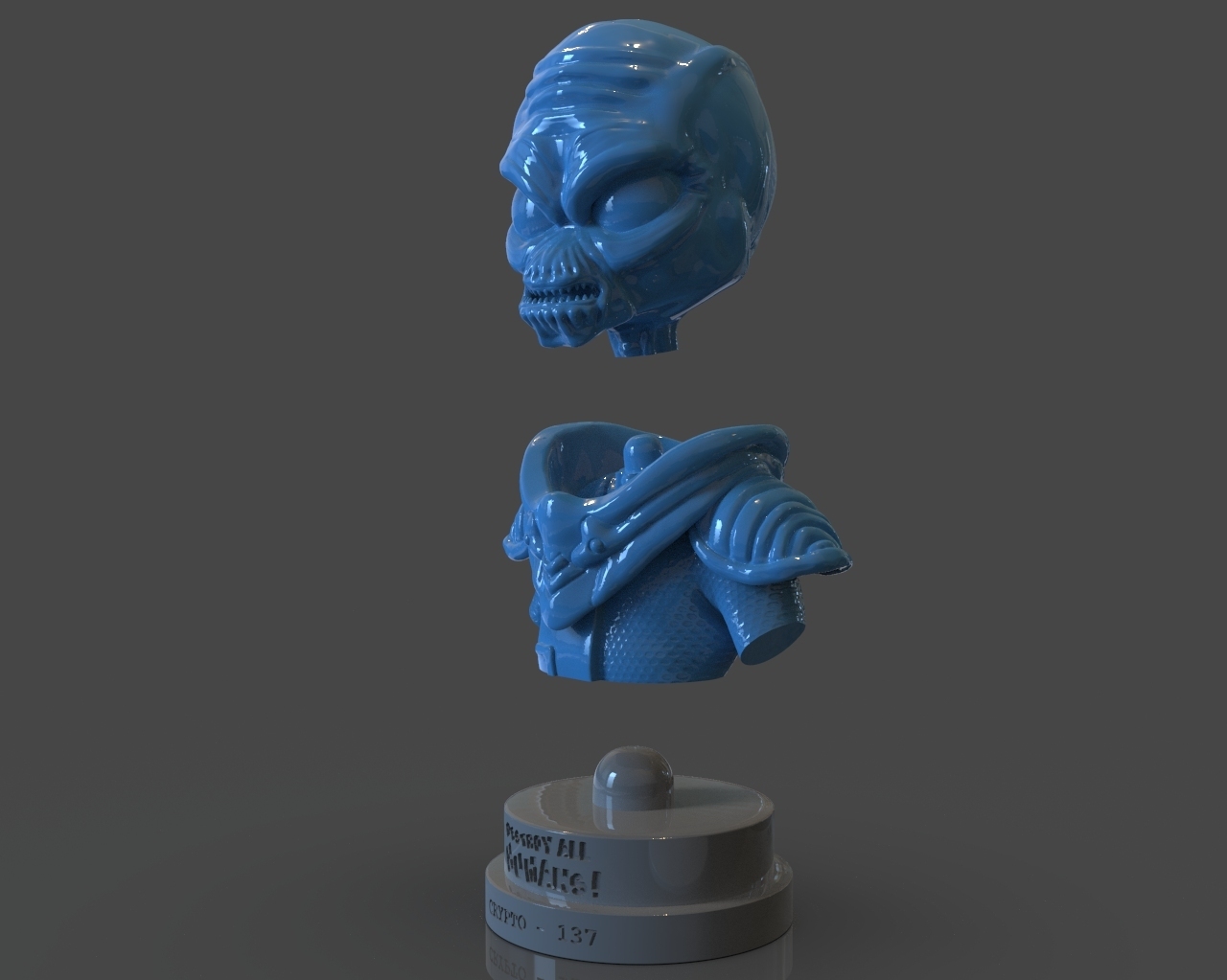 👤 Crypto 137 Destroy all Humans Bust・ 3D File for ・Cults