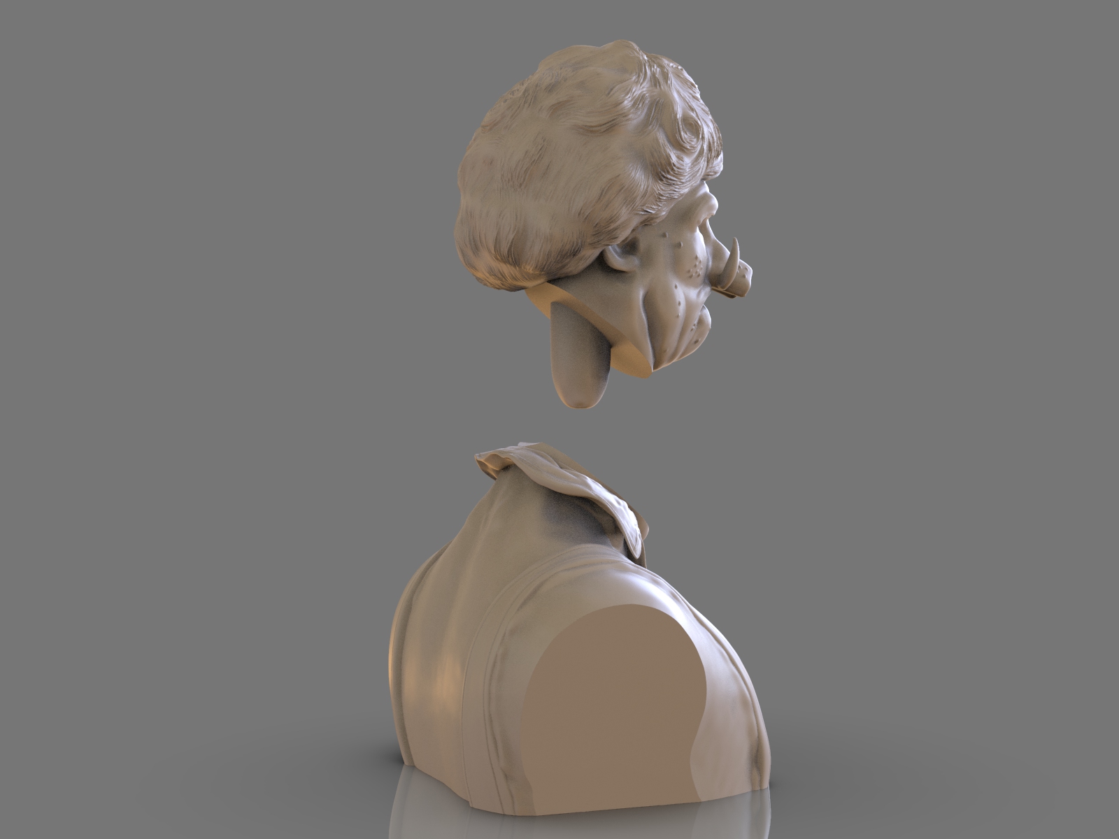 OBJ file Wookalar Bust 👤 ・3D printing design to download・Cults