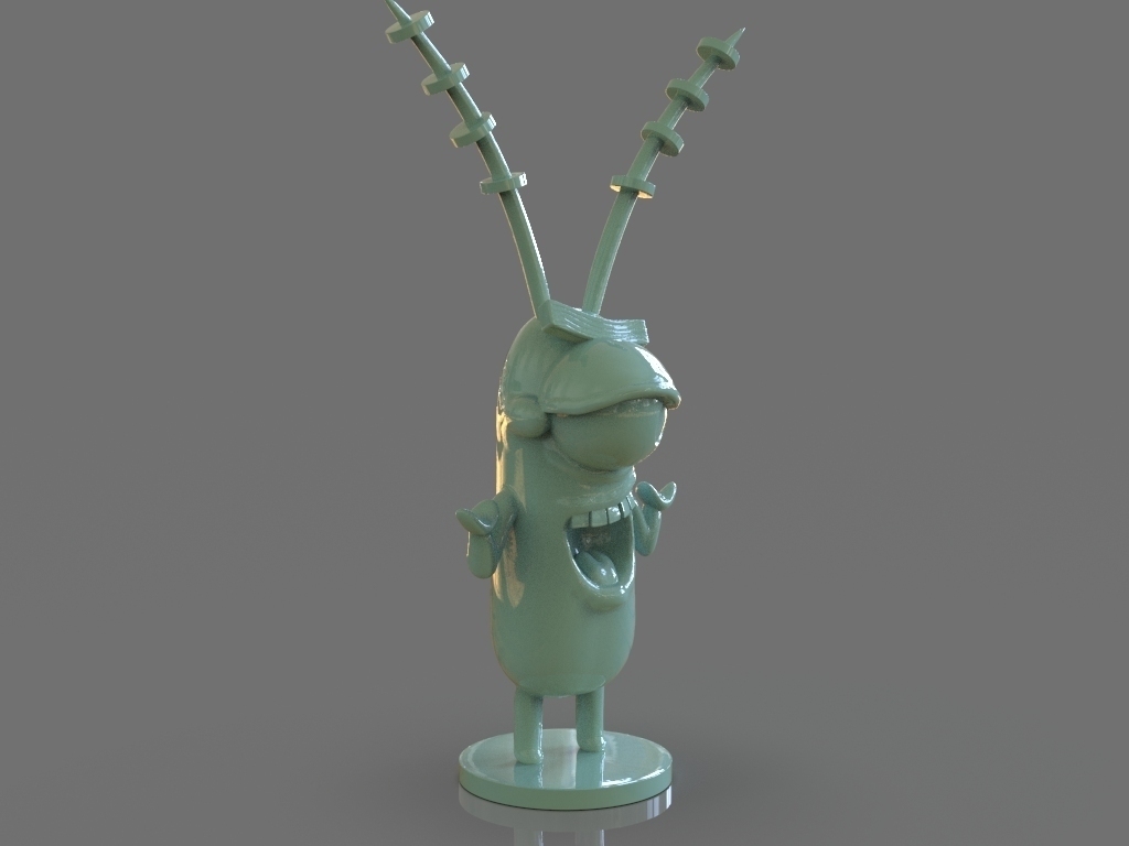 🗿 Plankton Arttoy Sculpture・Free 3D File for ・Cults