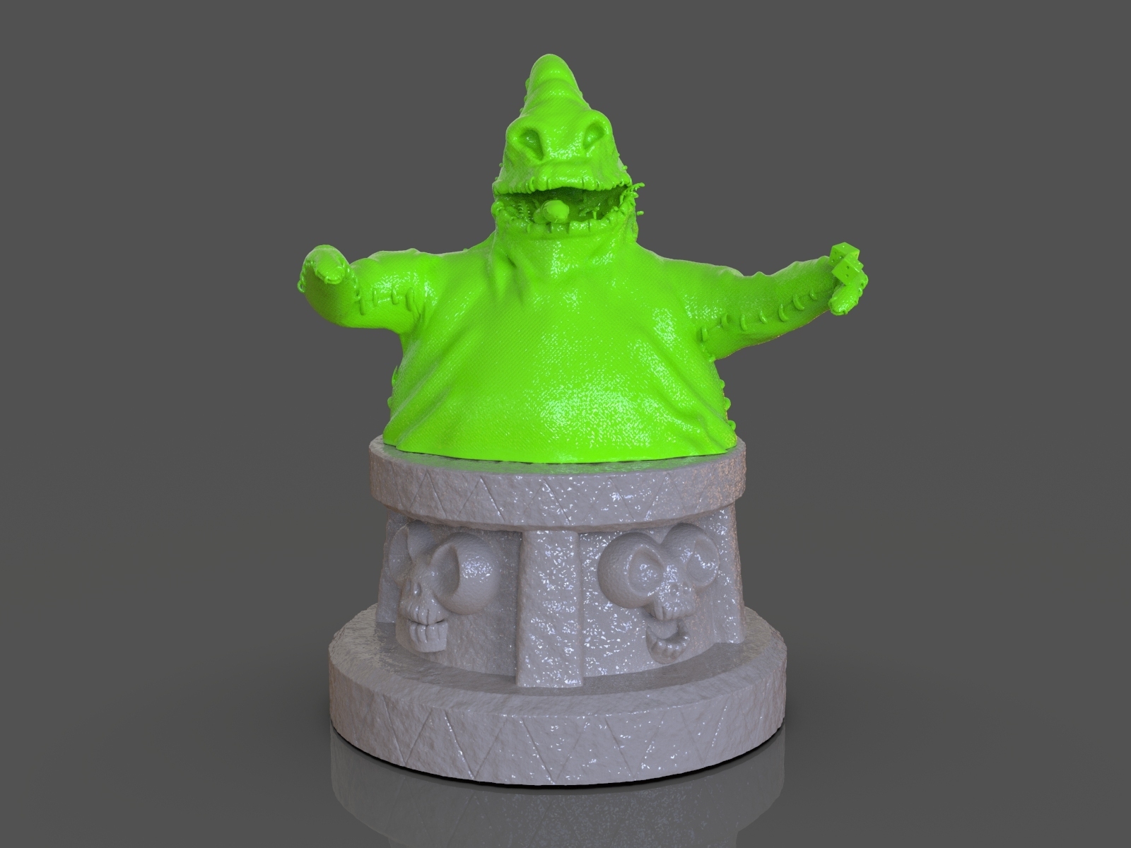 👤 Oogie Boogie Bust・ 3D File for ・Cults