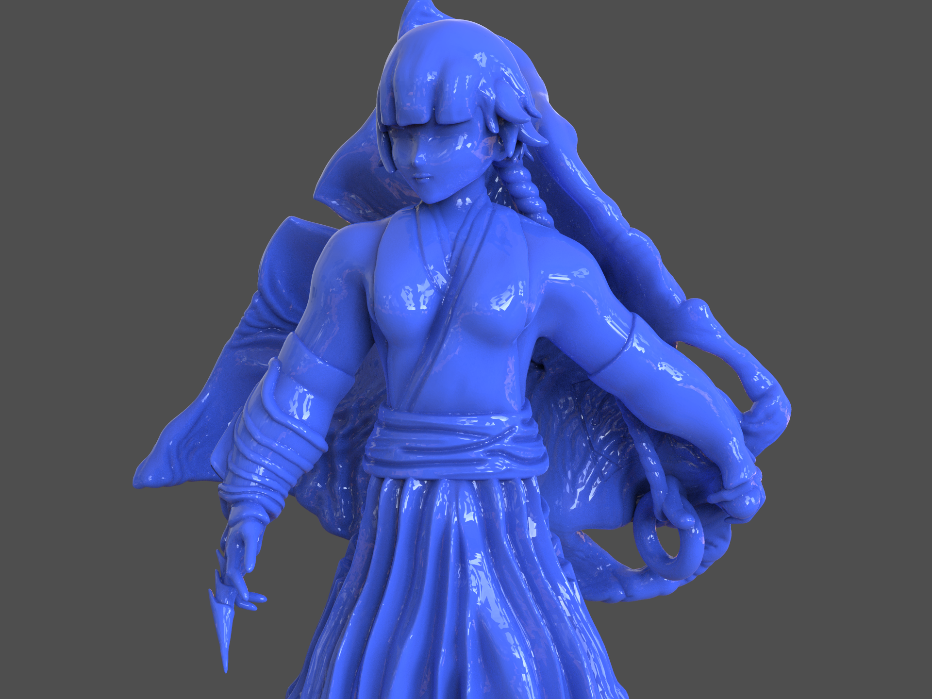 STL file Soifon Anime Mini Figure 👧 (OBJ)・Model to download and 3D ...