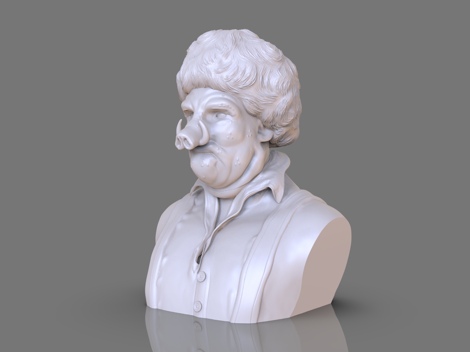 OBJ file Wookalar Bust 👤 ・3D printing design to download・Cults