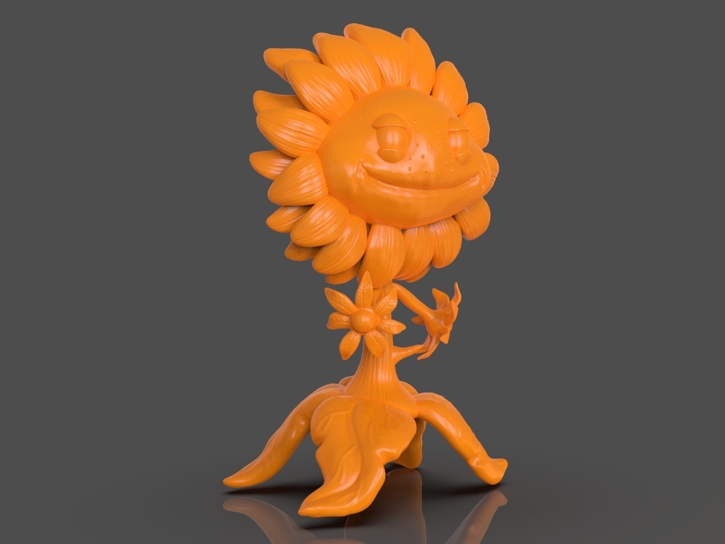 3D file Sunflower From Plants Vs Zombies 🌻・3D printing model to ...