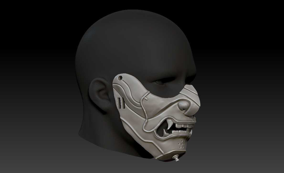 STL file Sakai Mask Ghost of Tsushima Mask 👻 ・3D printer design to ...