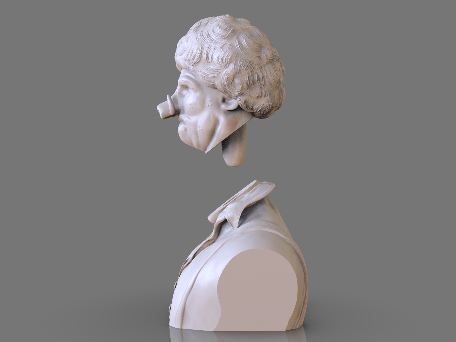 OBJ file Wookalar Bust 👤 ・3D printing design to download・Cults