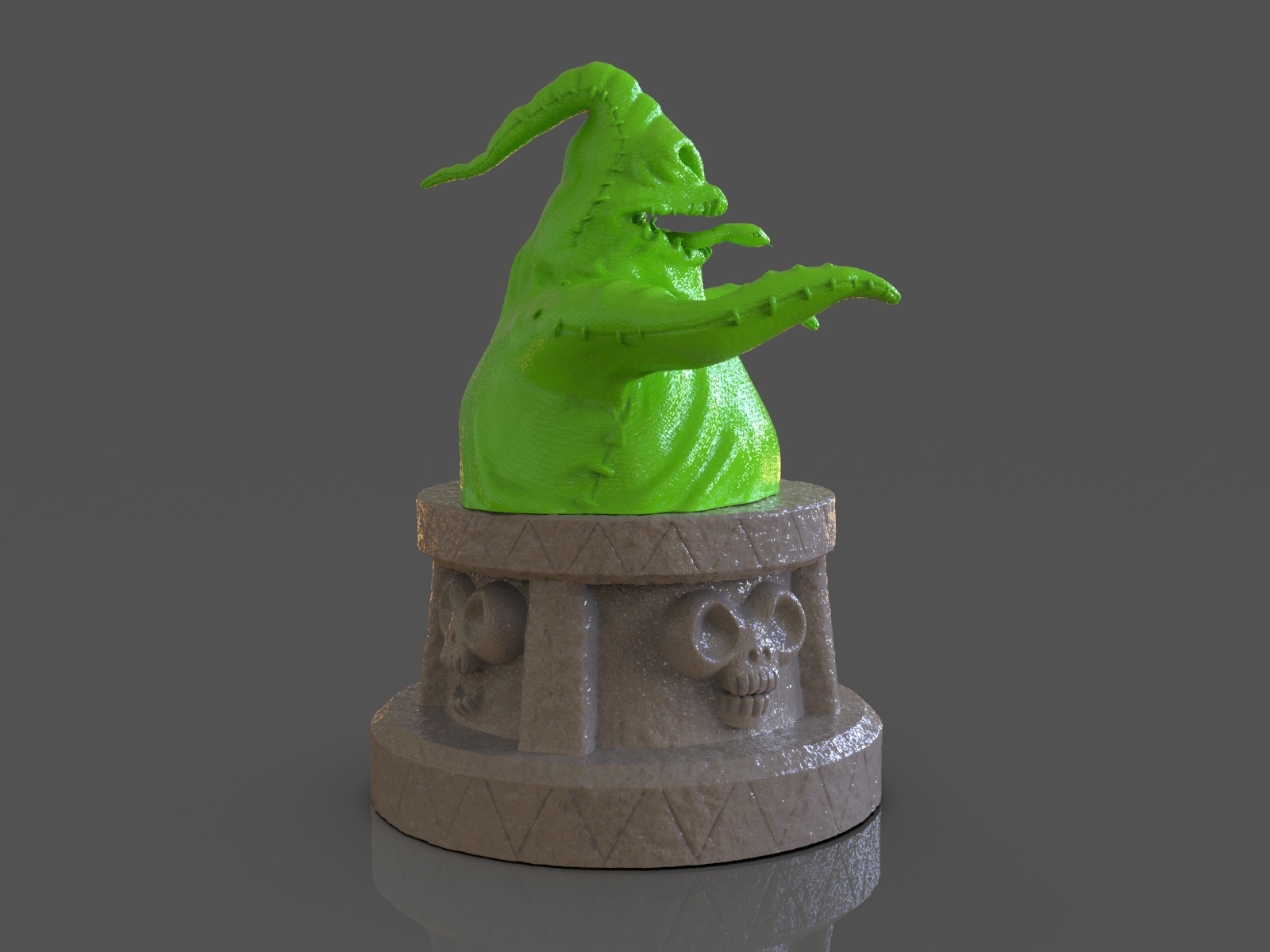 👤 Oogie Boogie Bust・ 3D File for ・Cults
