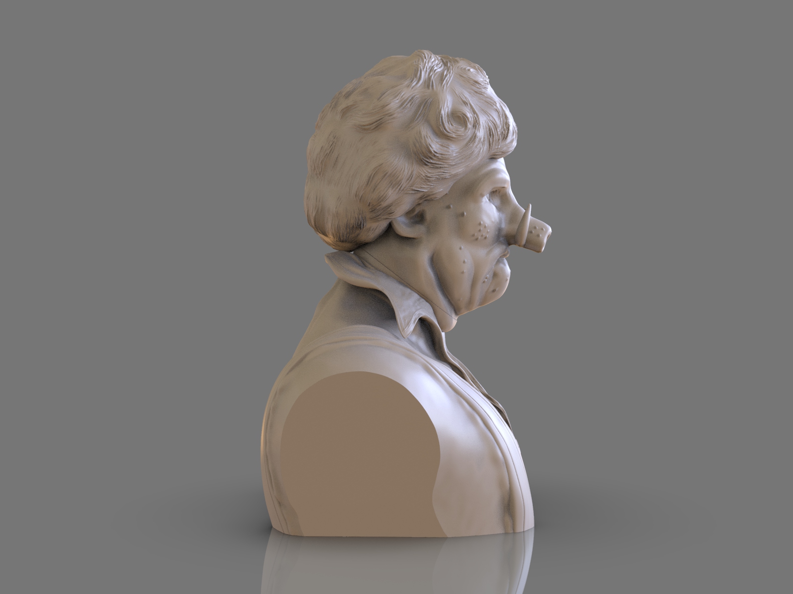 OBJ file Wookalar Bust 👤 ・3D printing design to download・Cults