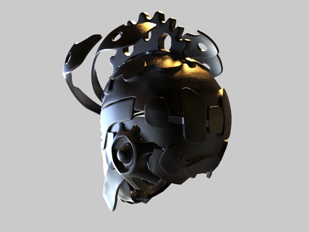 STL file Cyber Punk Helmet 🪖 (OBJ)・Template to download and 3D print・Cults