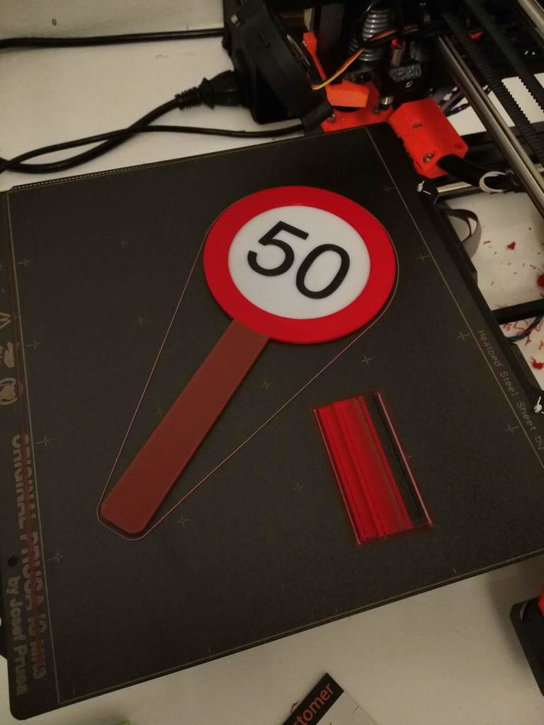 Free 3D file 50 - Speed Limit Birthday Sign (Fifty) 🎂 ・3D printable ...