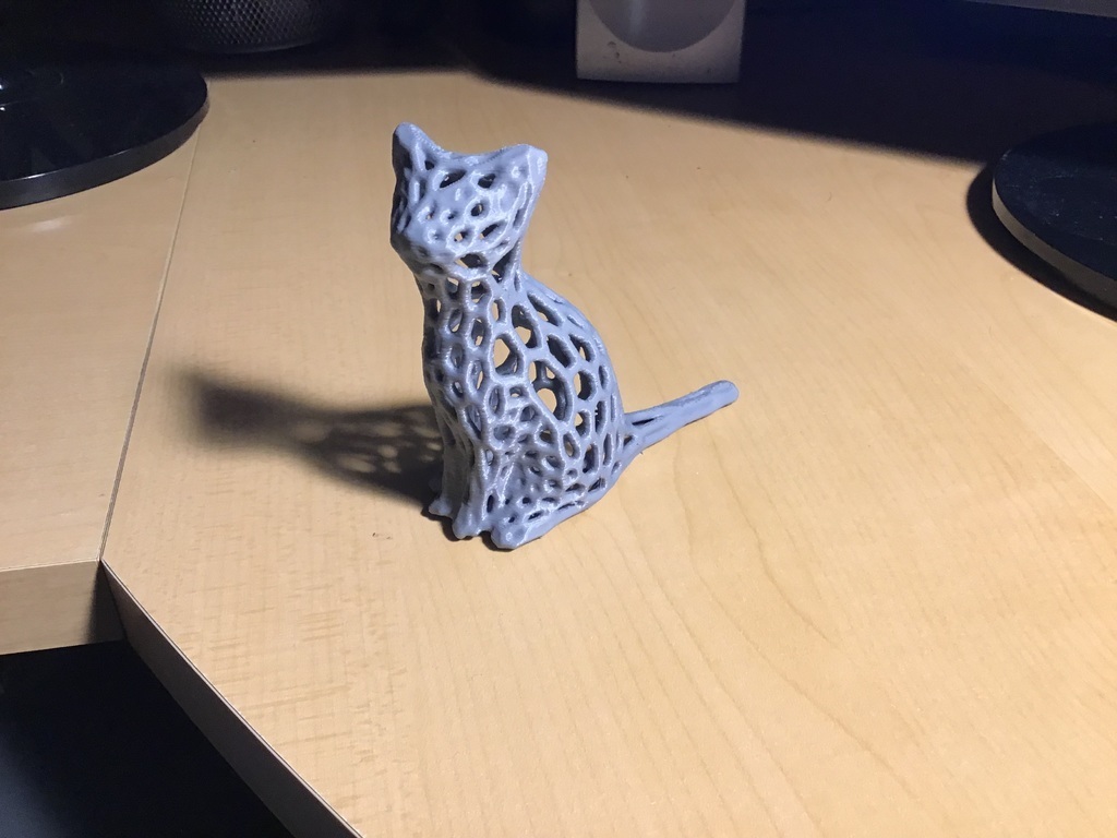 🐱 Cat Sitting Voronoi Remix・Free 3D File for ・Cults