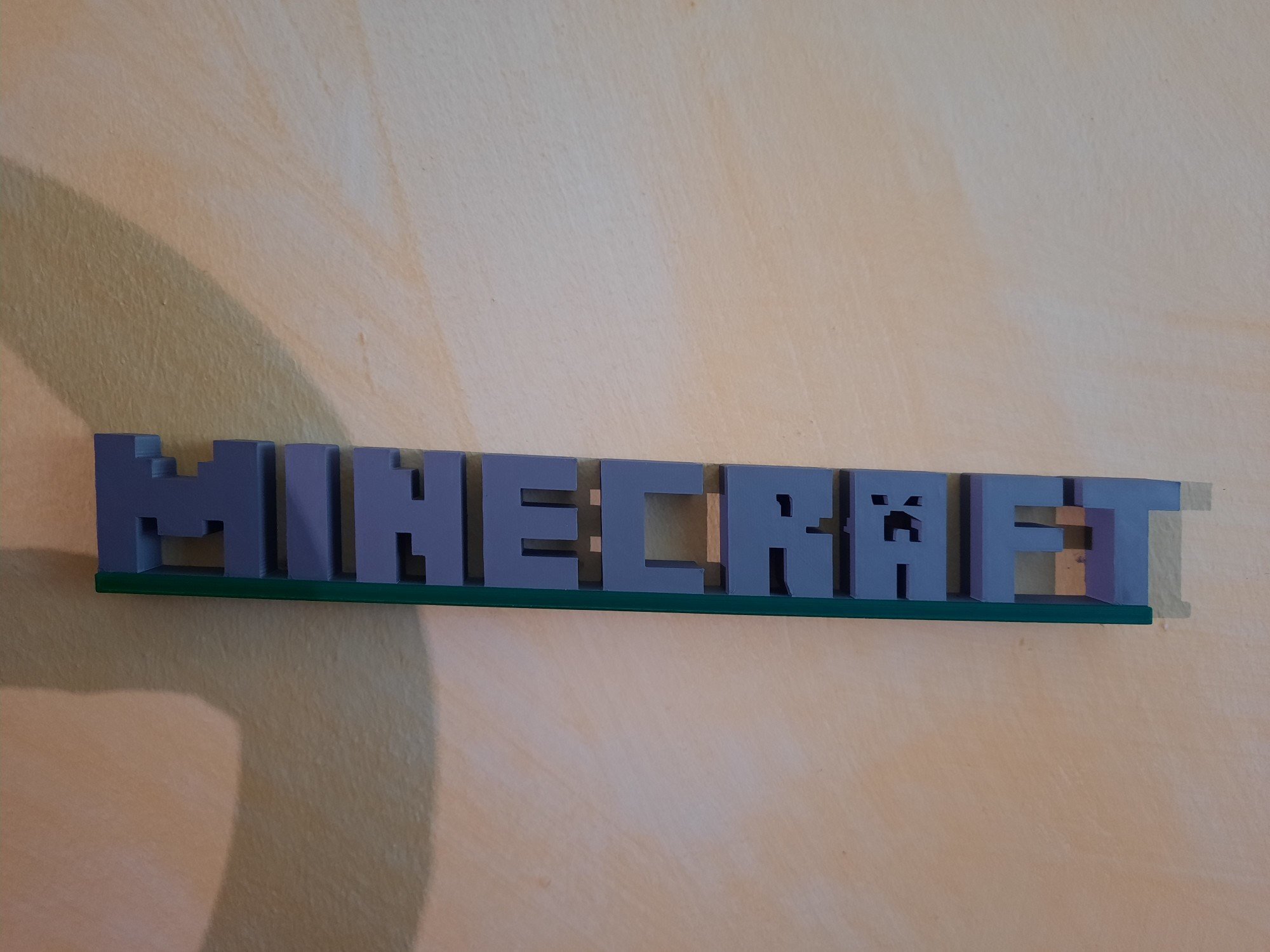 3D print Minecraft logo・Cults