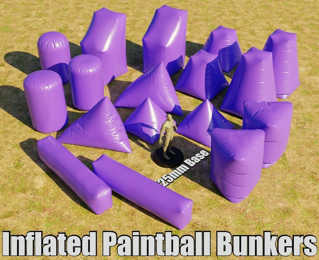 Free 3D file Inflated Paintball Bunkers for Tabletop Gaming 🎲 ・3D ...