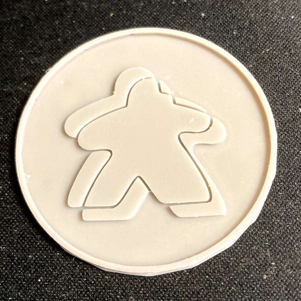 Free 3D file Meeple 1st Player Coin - 50mm - Table Tok Games 🥇 ・3D ...
