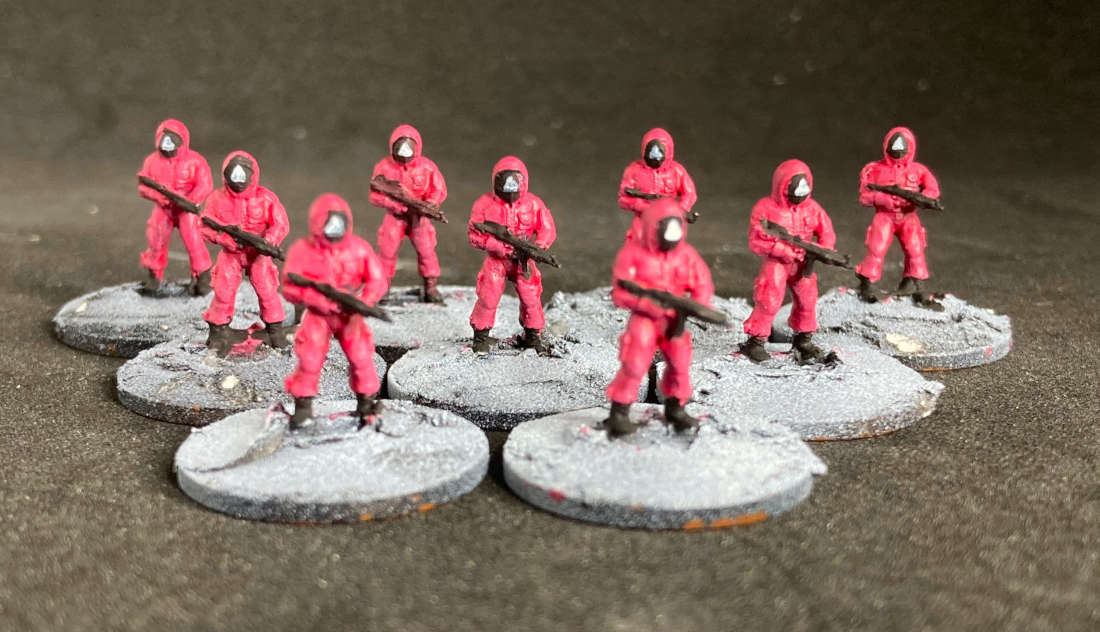 3D printable Squid Game Guard - 28mm Miniature Wargames Miniature・Cults