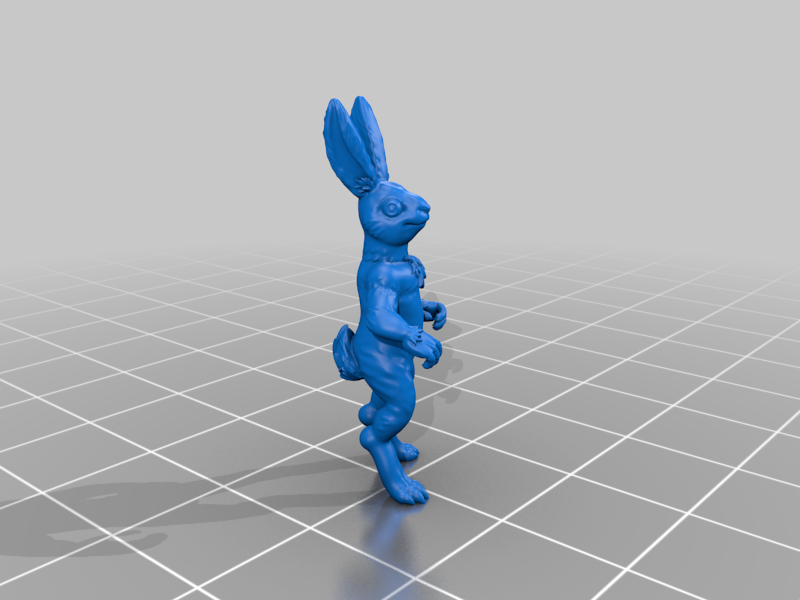 🐇 Friendly Rabbitfolk (32mm scale)・Free 3D File for ・Cults