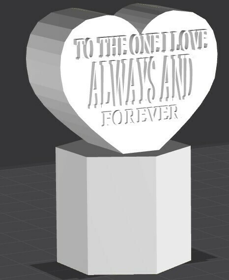 STL file The one i love ️‍🔥 ・3D printable model to download・Cults