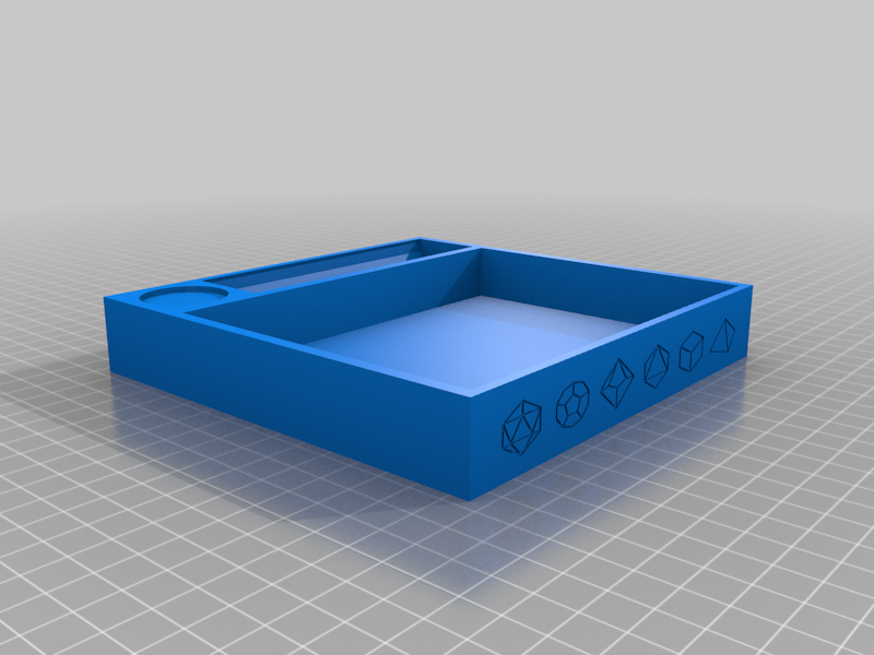Free 3D file Basic Dice Tray 🎲 ・Model to download and 3D print・Cults