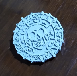 🏴‍☠️ Pirates of the Caribbean Aztec Coin・Free 3D File for ・Cults