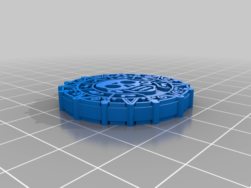 🏴‍☠️ Pirates of the Caribbean Aztec Coin・Free 3D File for ・Cults