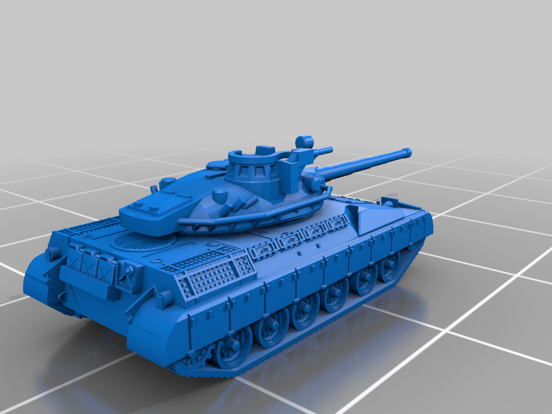 🪖 AMX-30 b 1/100-1/285・Free 3D File for ・Cults