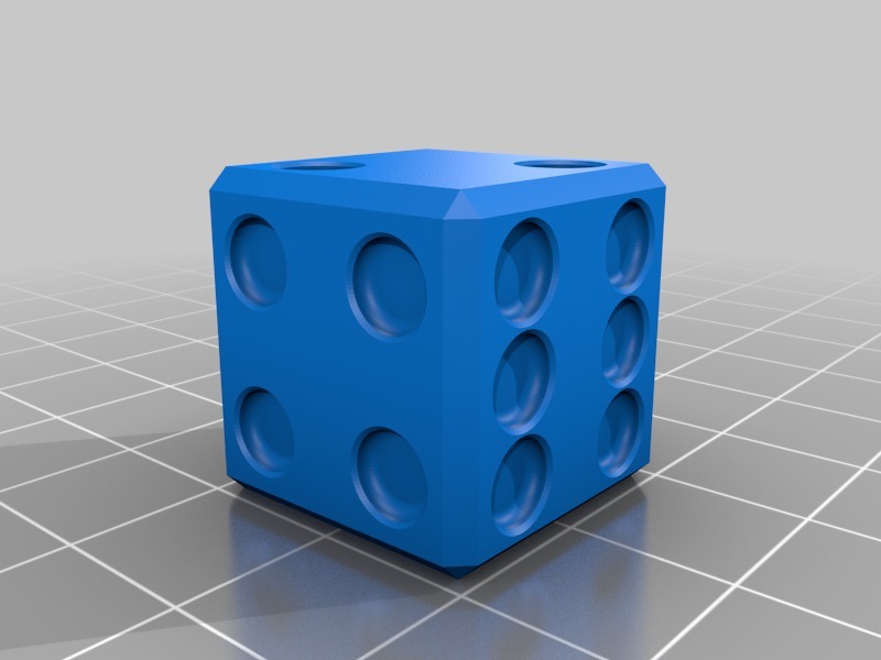 Free 3D file Two-sided Die / Dice and 20mm Die 🎲 ・3D printer model to ...