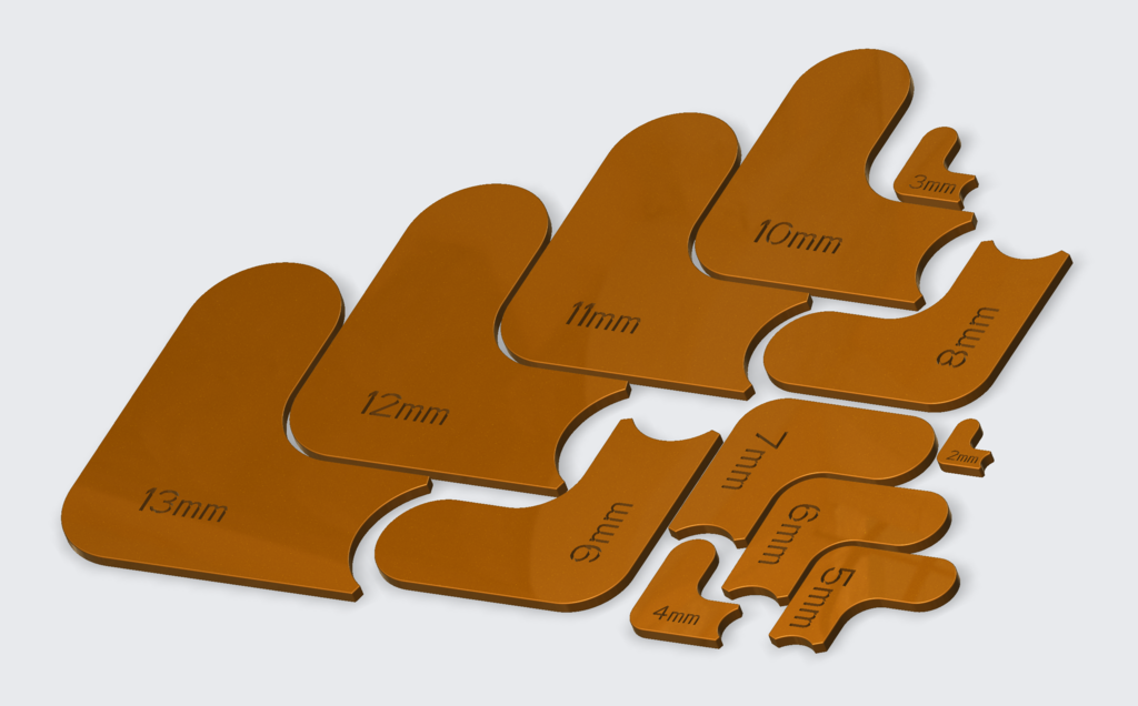 🧑‍🔧 Radius Gages・Free 3D File for ・Cults