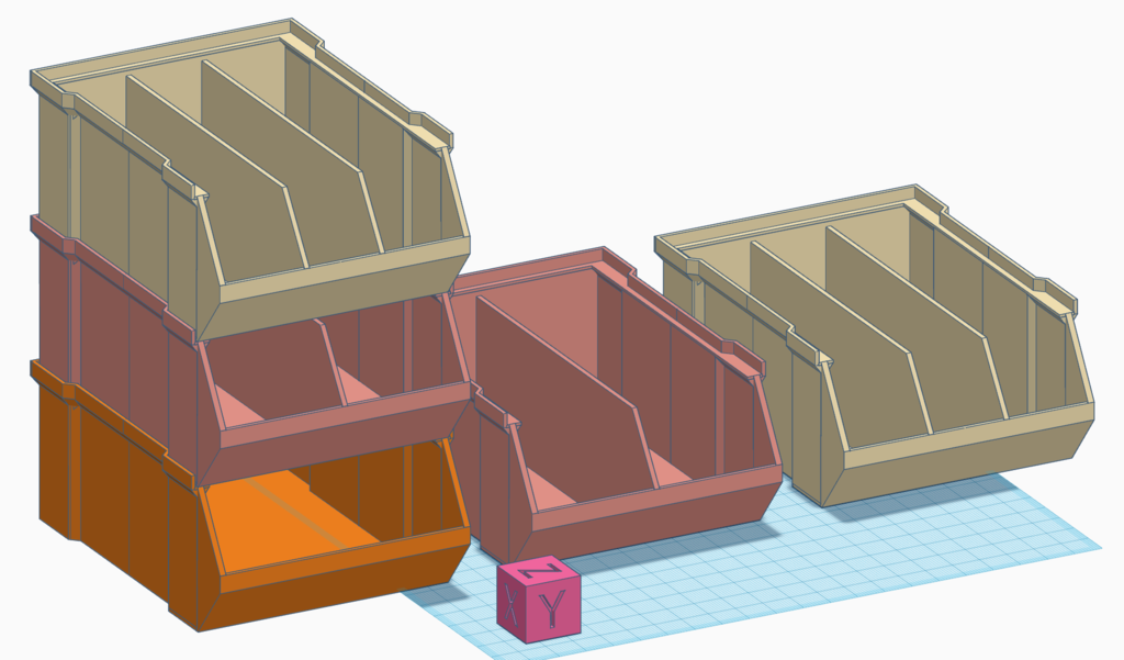 📦 Stackable Tray Box with Dividers・Free 3D File for ・Cults