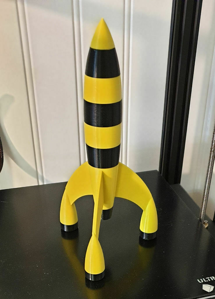 Fichier 3D gratuit Wasp Rocket TinTin Style 🚀 ・Objet imprimable en 3D à télécharger・Cults