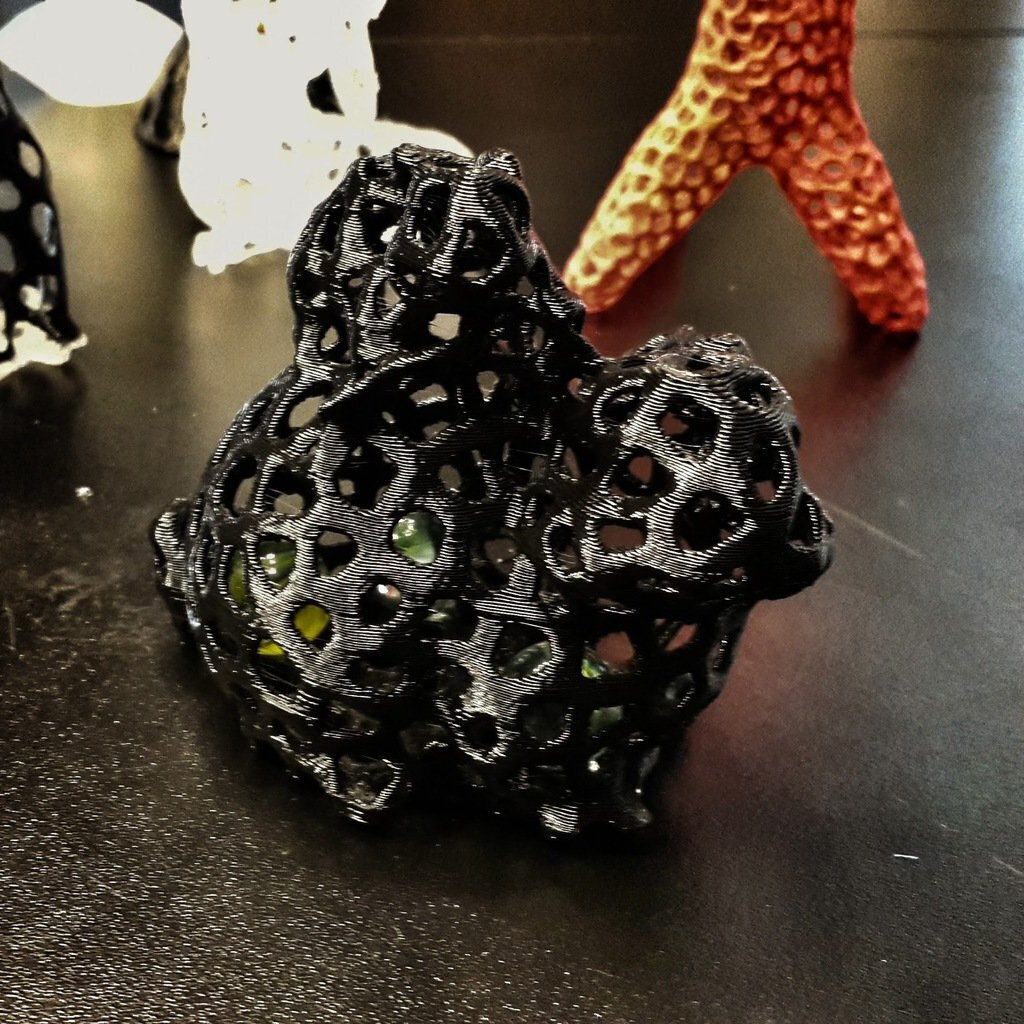 3D printed Voronoi Experiment no.8 Cute Bunnies・Cults
