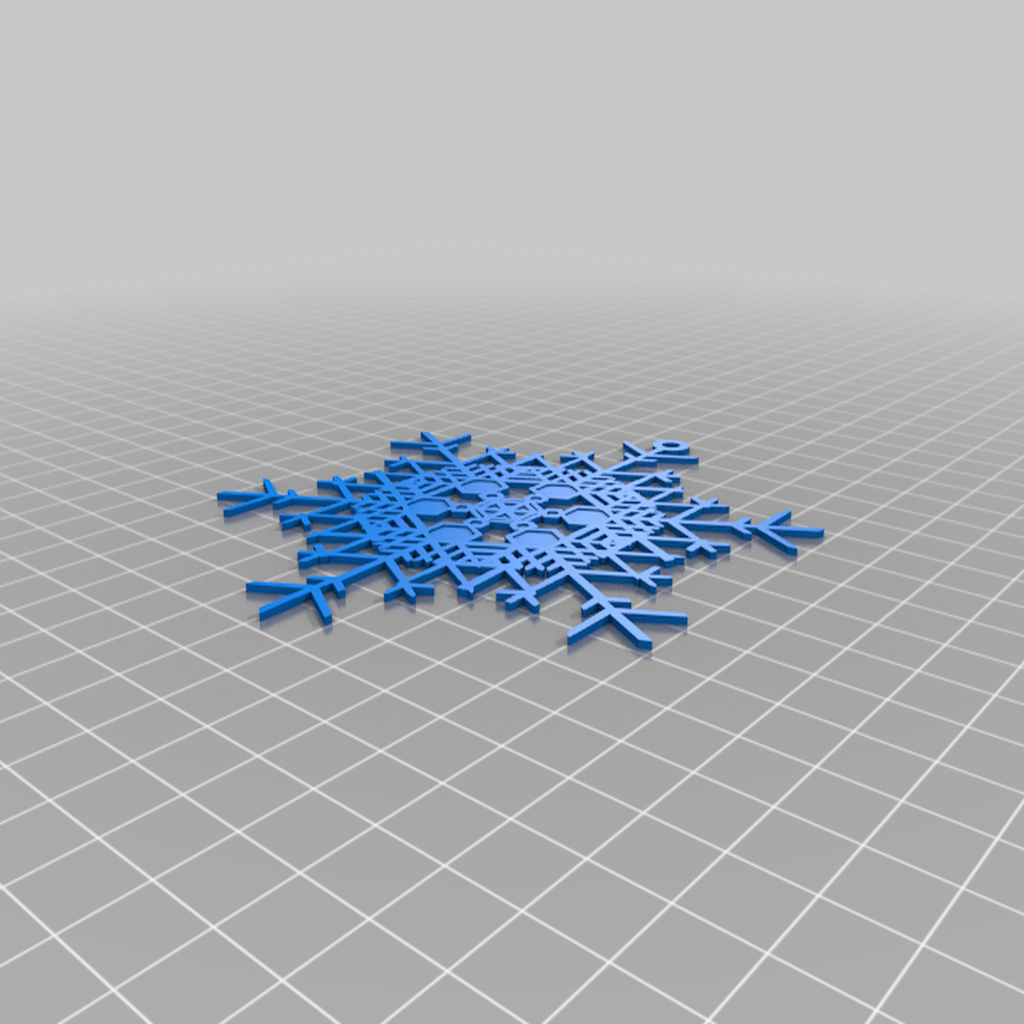 Free 3D file Snowflake 4 ️ ・3D print design to download・Cults